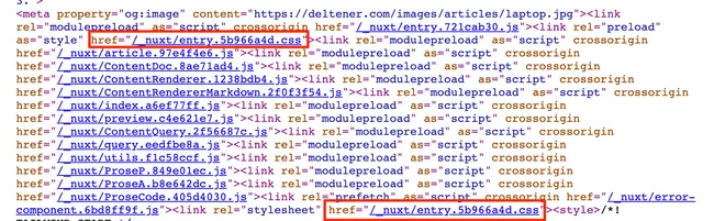 Stop Render Blocking Css In Nuxt 3 Josh Deltener